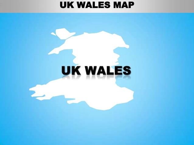 Uk wales country editable powerpoint maps with states and counties | PPT