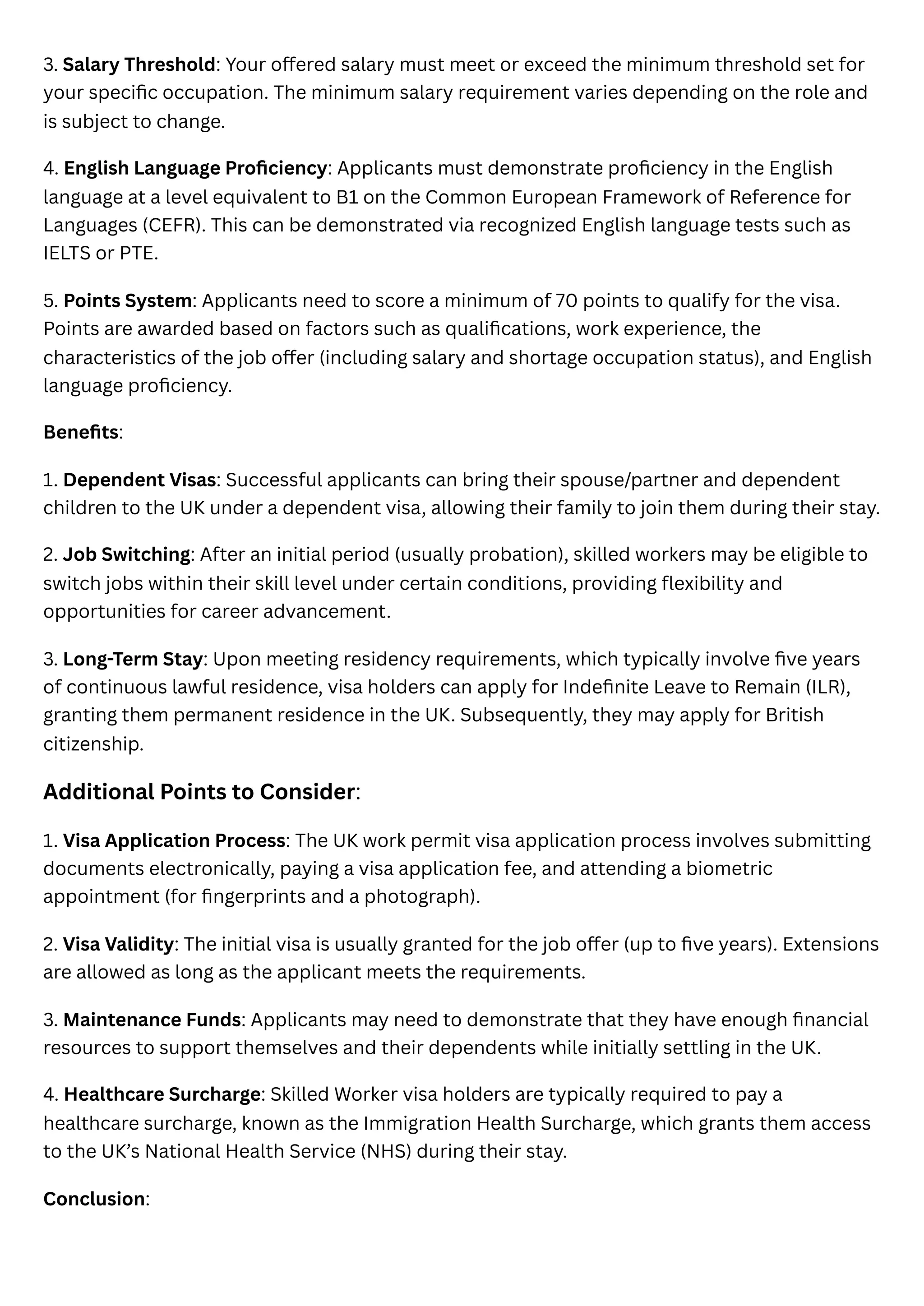 Did you know this about the UK Work Permit Visa? | PDF