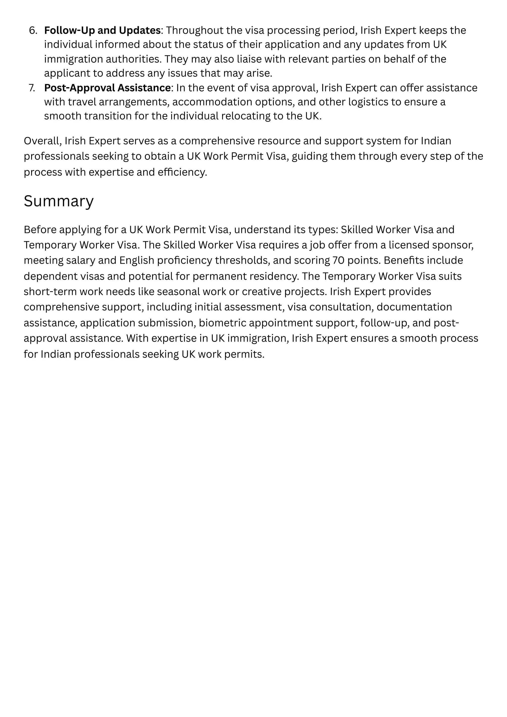 Did you know this about the UK Work Permit Visa? | PDF