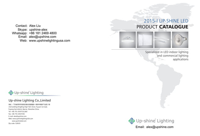 Up-shine Lighting 2015 UL approved LED Lights Catalog | PDF