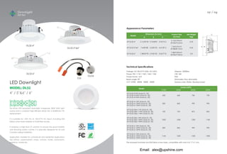 Up-shine Lighting 2015 UL approved LED Lights Catalog | PDF