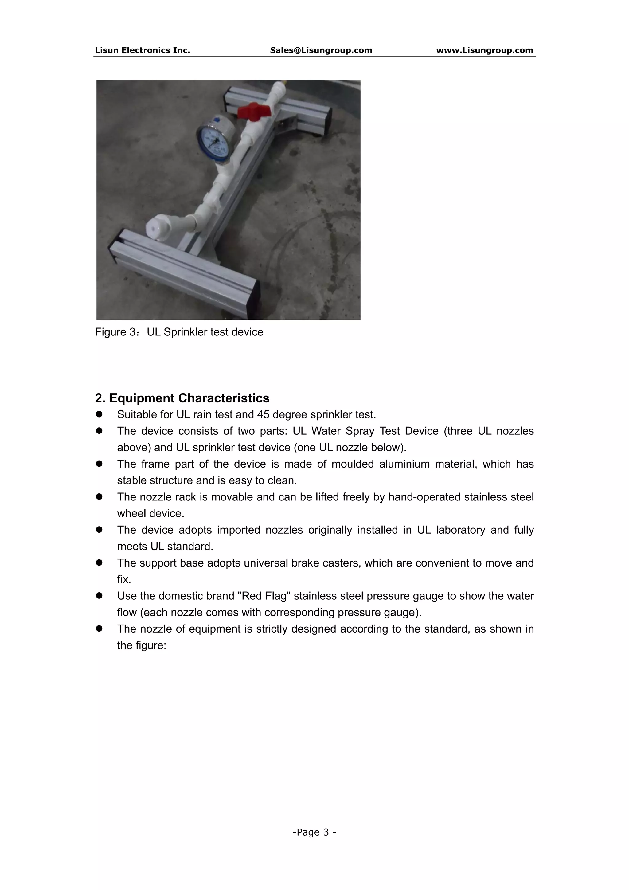 Ul water-spray-test-device | PDF