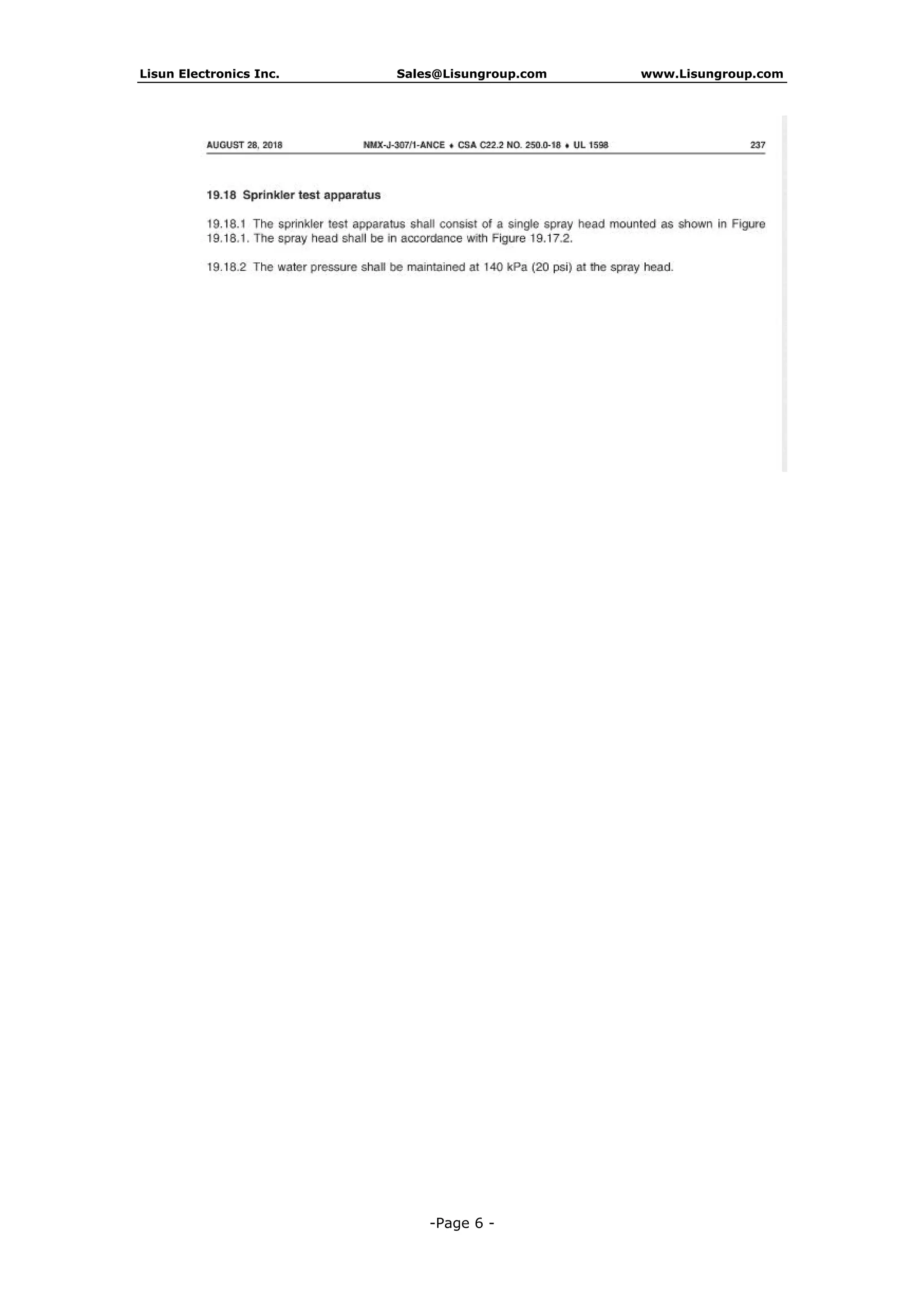 Ul water-spray-test-device | PDF