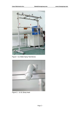 Ul water-spray-test-device | PDF