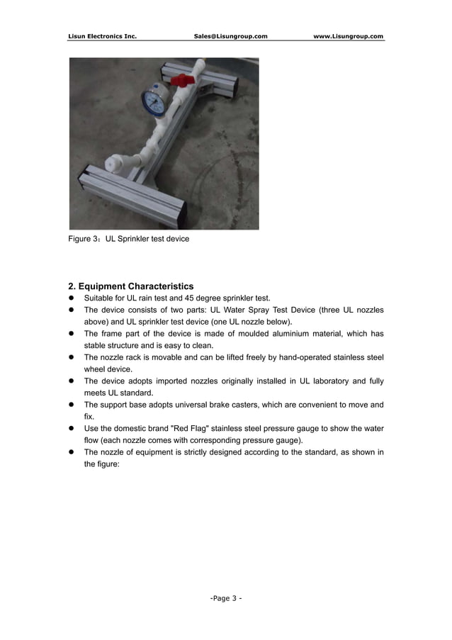 Ul water-spray-test-device | PDF