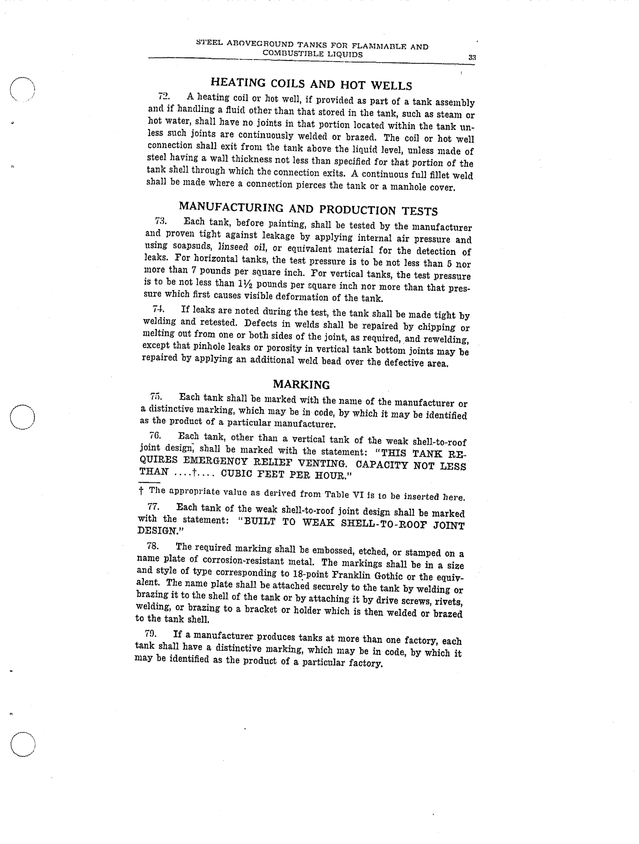 Ul 142 steel above ground tanks for flammable and combustible liquids | PDF