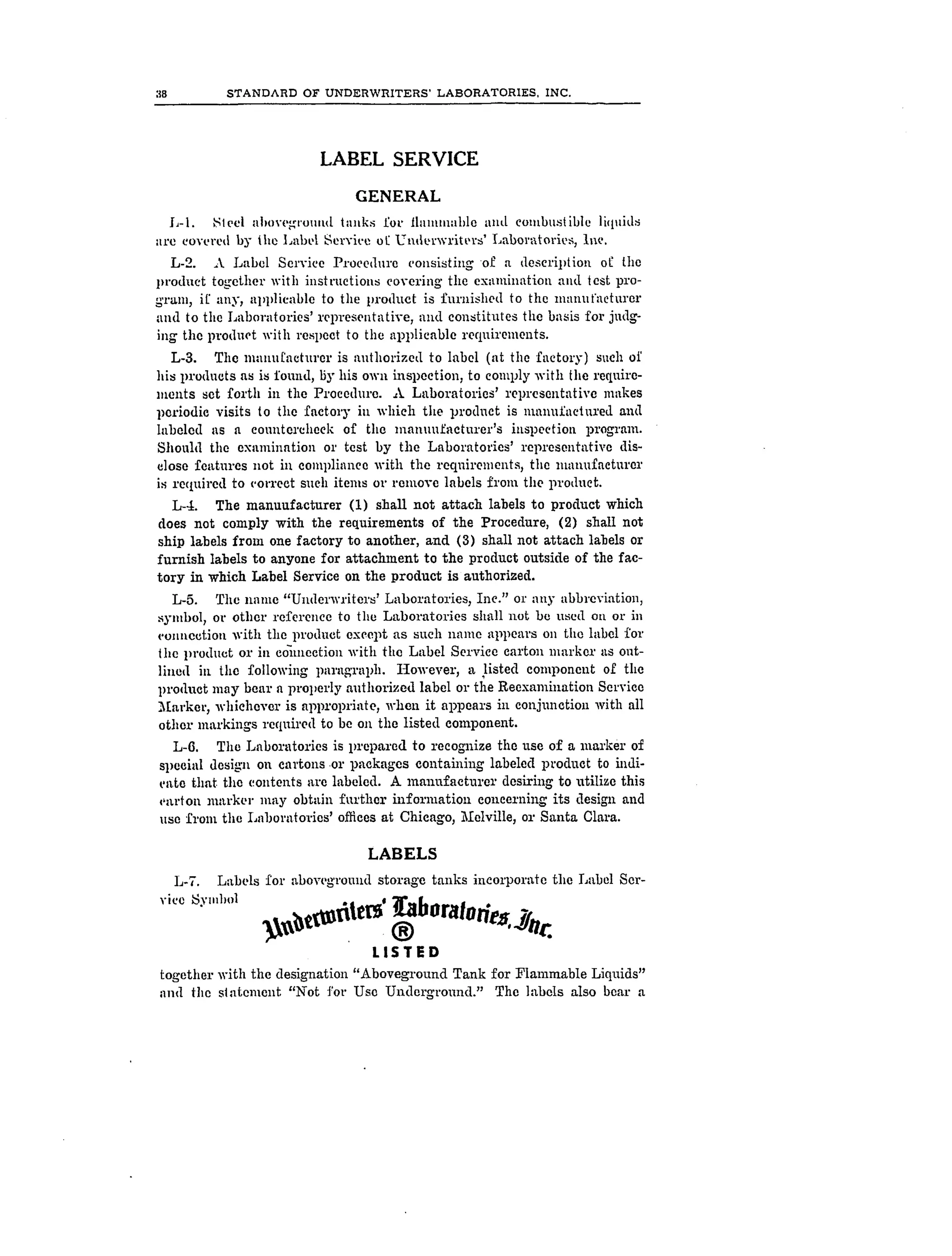 Ul 142 steel above ground tanks for flammable and combustible liquids | PDF