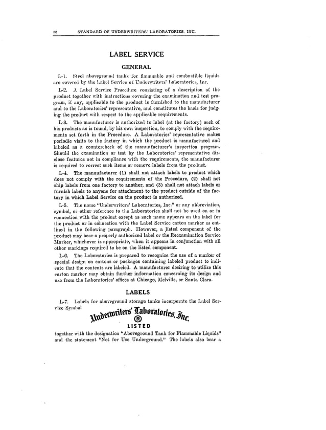 Ul 142 steel above ground tanks for flammable and combustible liquids | PDF