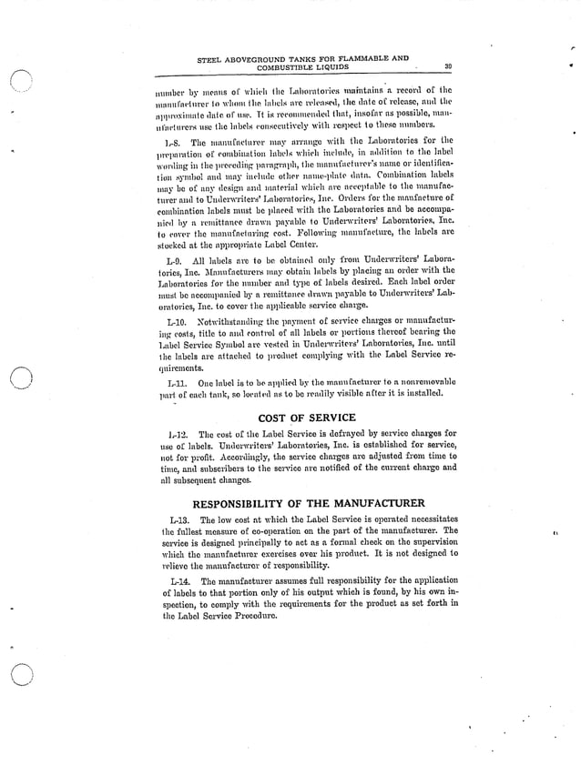 Ul 142 steel above ground tanks for flammable and combustible liquids | PDF