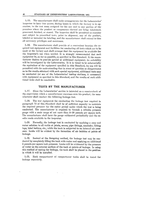 Ul 142 steel above ground tanks for flammable and combustible liquids | PDF