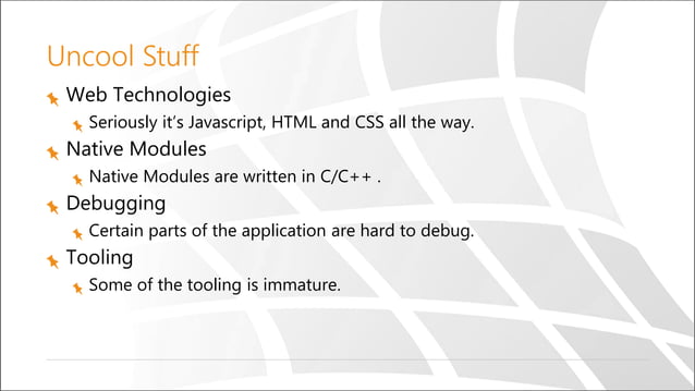 Bringing Javascript to the Desktop with Electron | PPTX | Web Development | Internet