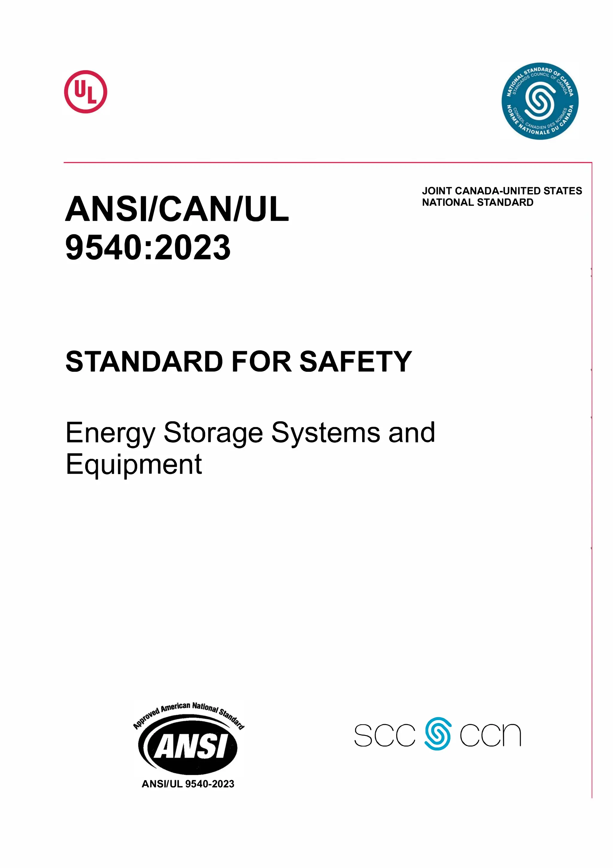 STANDARD FOR SAFETY Energy Storage Systems and Equipment | PDF