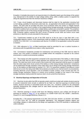 STANDARD FOR SAFETY Energy Storage Systems and Equipment | PDF