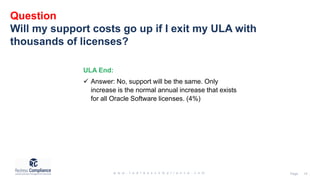 Oracle License Management Training - Oracle ULAs, PULAs and Pool of ...