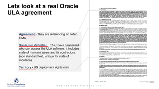 Oracle License Management Training - Oracle ULAs, PULAs and Pool of ...