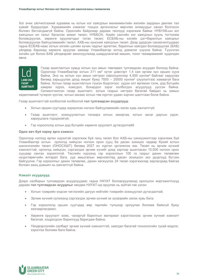 Ulaanbaatar 2020 gcap mon | PDF