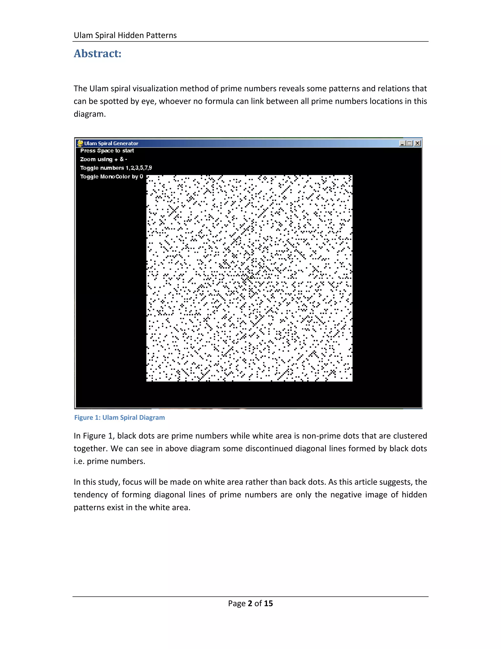 Ulam Spiral Hidden Patterns & Waves | PDF