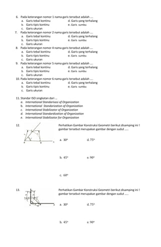 Ulangan gamtek 30 soal pg xi tp | DOC