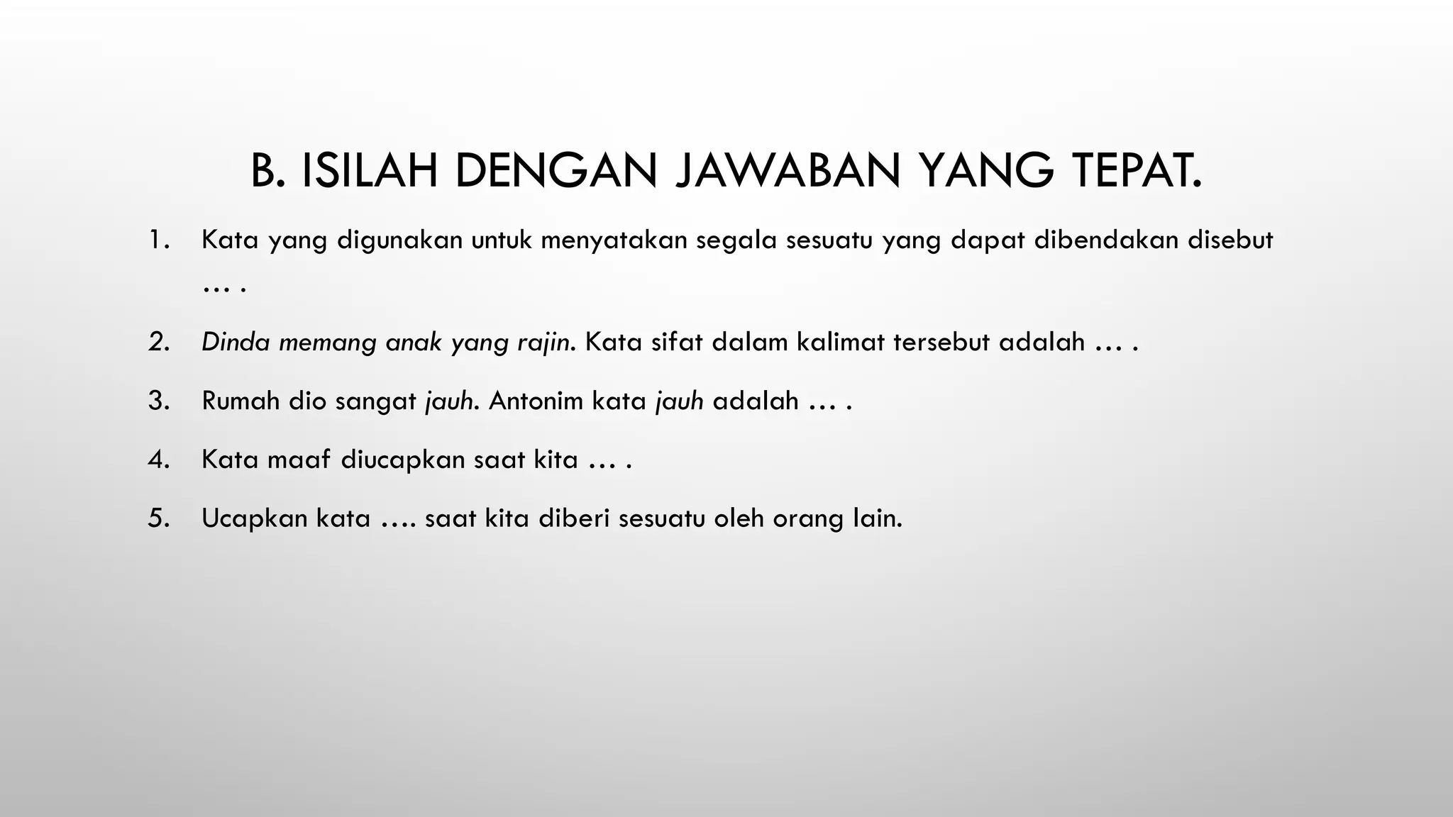 Ulangan Harian BAB 5 BI kelas 2 sd berteman dalam keberagaman.pptx