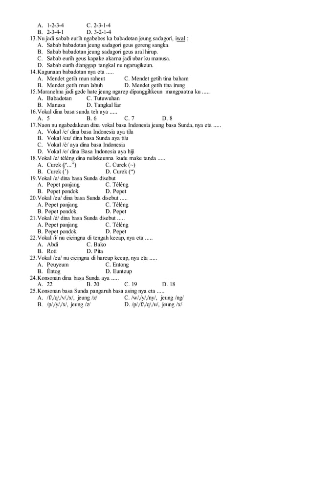 Ulangan harian HHHHHHH | PDF