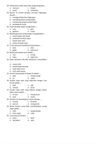 Ulangan ipa kelas 3 semestet 2-www.mautidakmauharusmau.blogspot.com