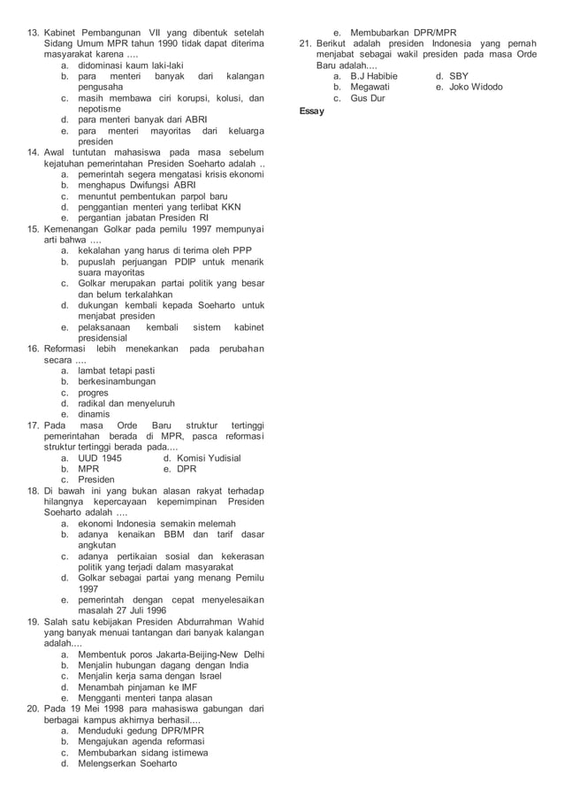 Ulangan kelas xii | PDF