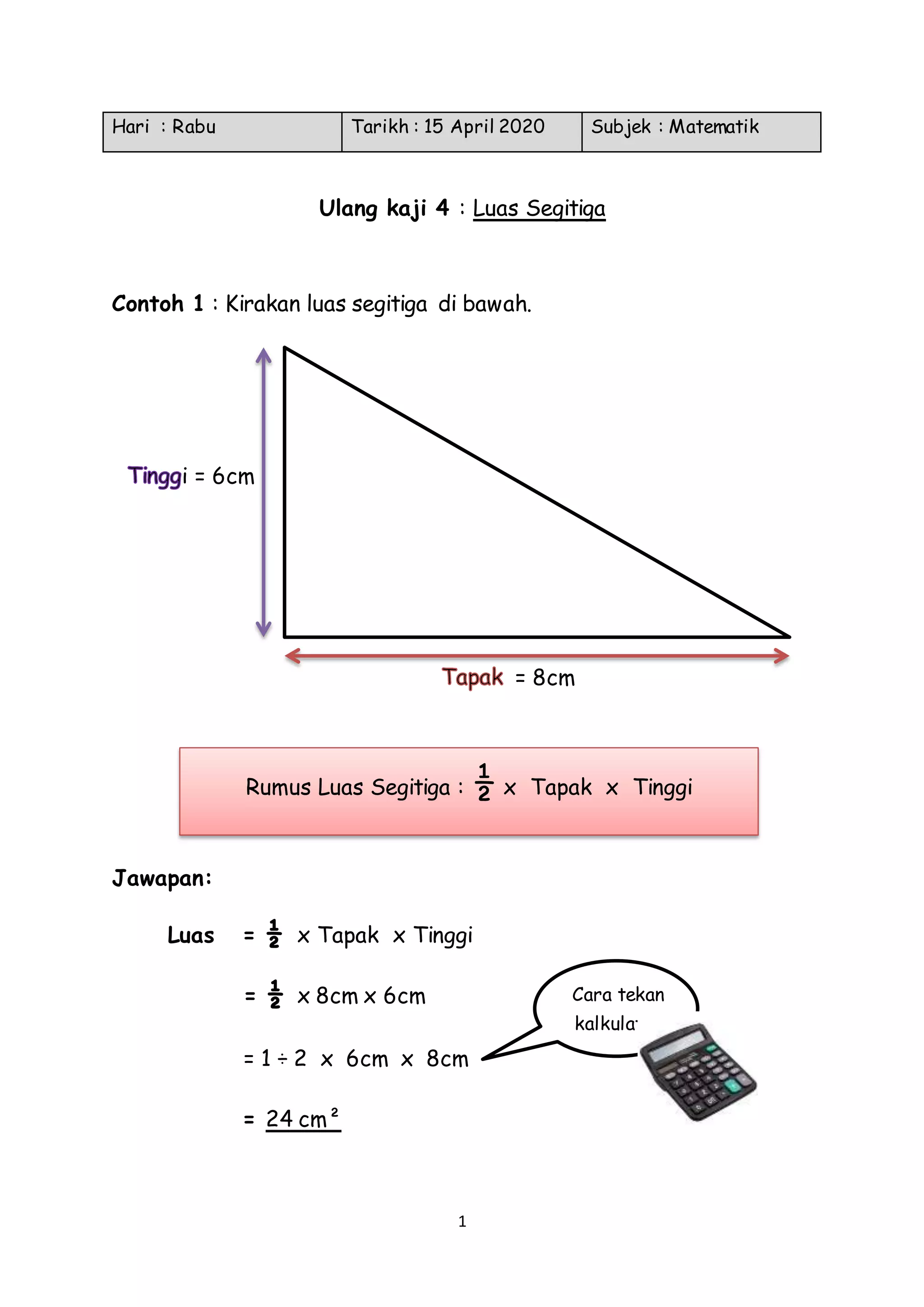 Ulangkaji 4 PKP_ Matematik Ting. 4 PPKI | DOCX
