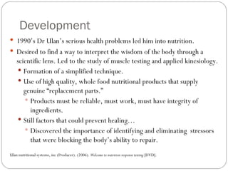 Nutrition Response Testing | PPT
