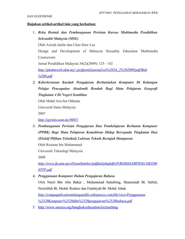 Ulasan bacaan artikel | DOC