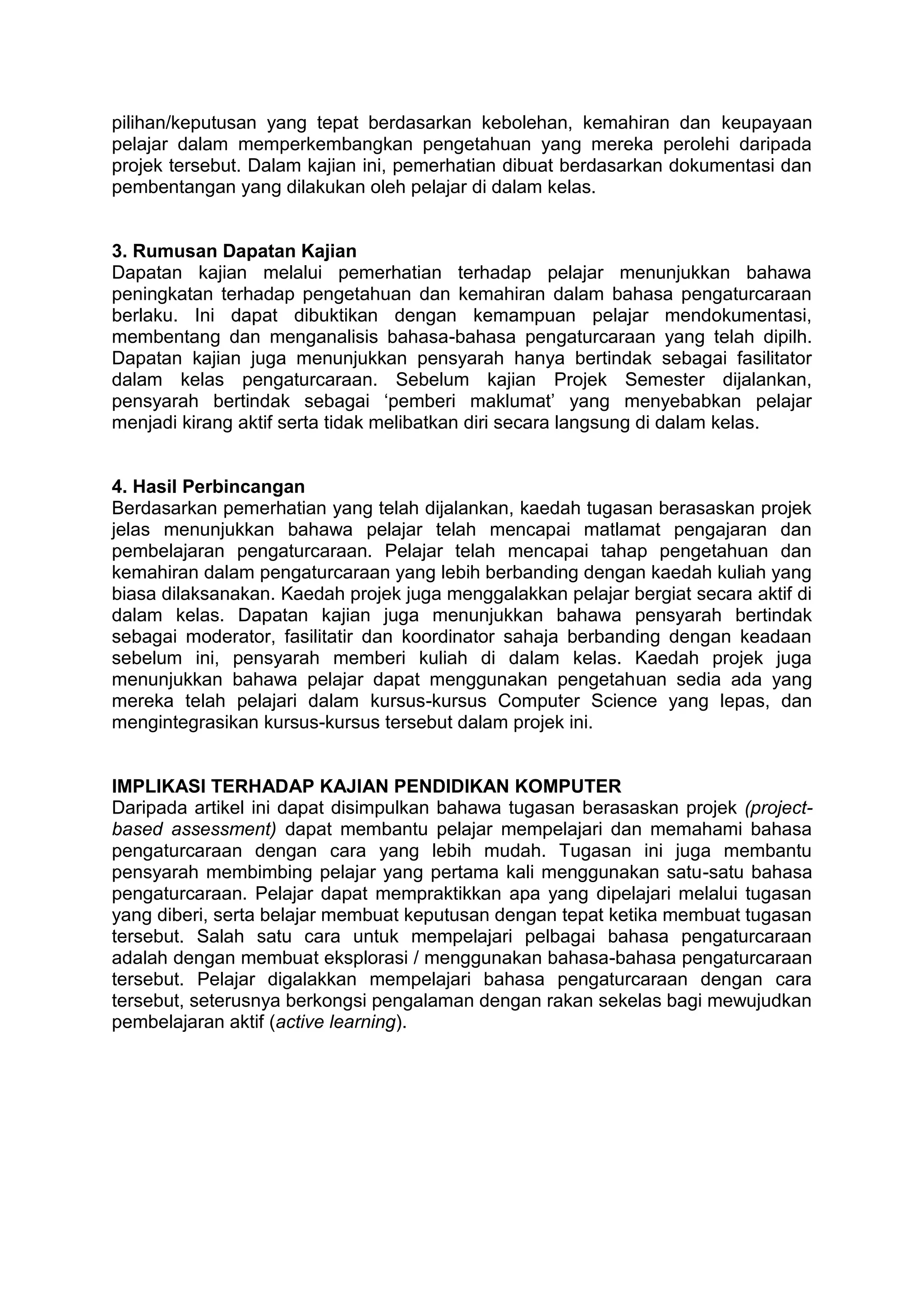 Ulasan jurnal kajian kualitatif | DOCX
