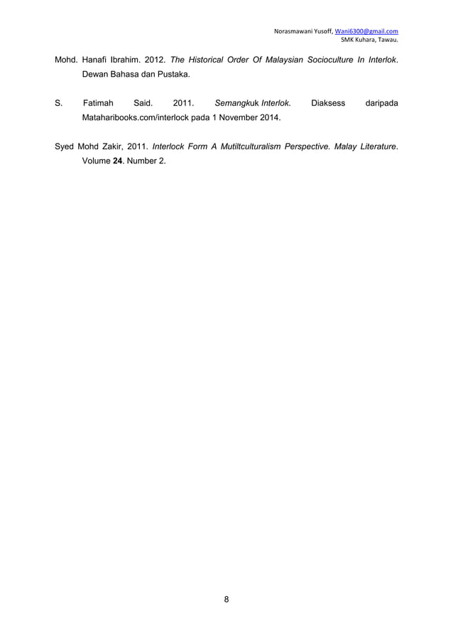 Ulasan novel Interlok | PDF