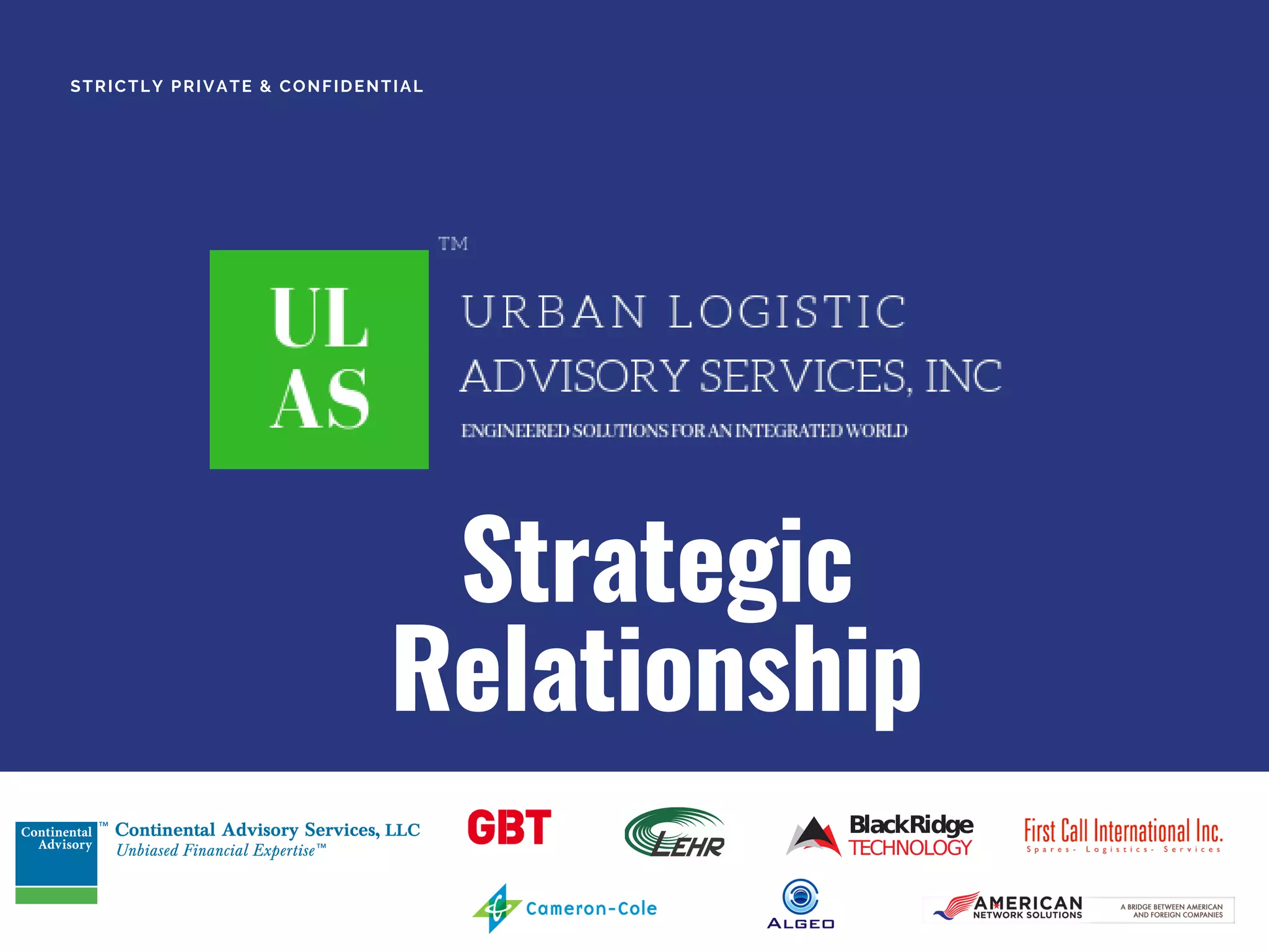 Urban Logistic Advisory Services, Inc | PPT
