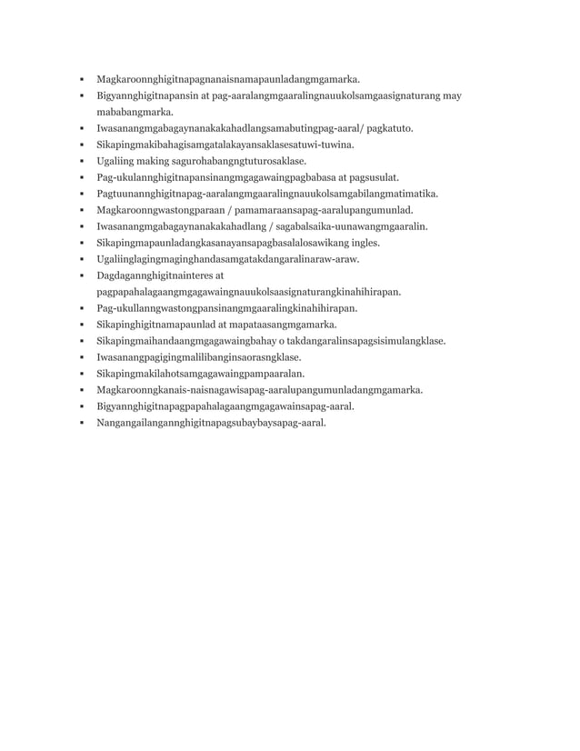 Ulat sa pagsalaysay sa report card ng mga mag | DOCX