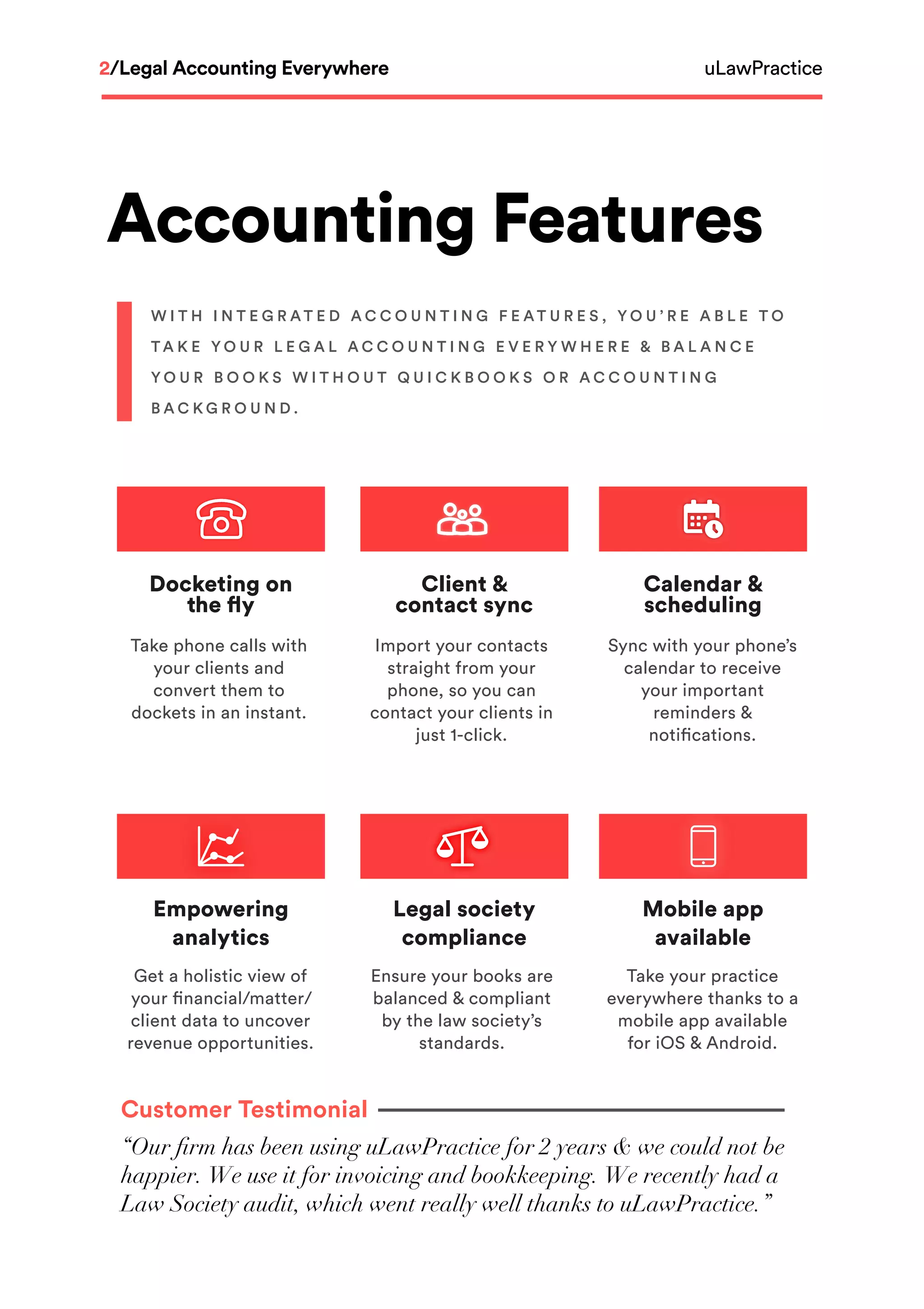 uLaw Legal Accounting Brochure | PDF