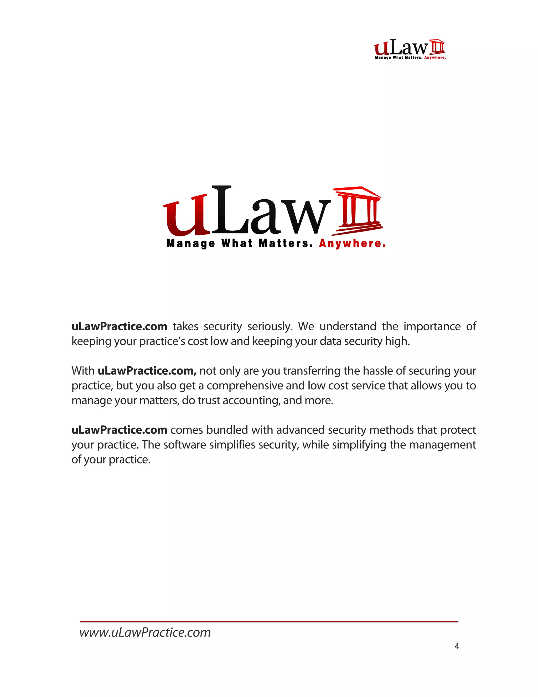uLaw Security Simplified - Whitepaper | PDF