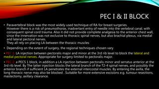 Regional Blocks of the Upper Limb and Thorax RRT | PPTX