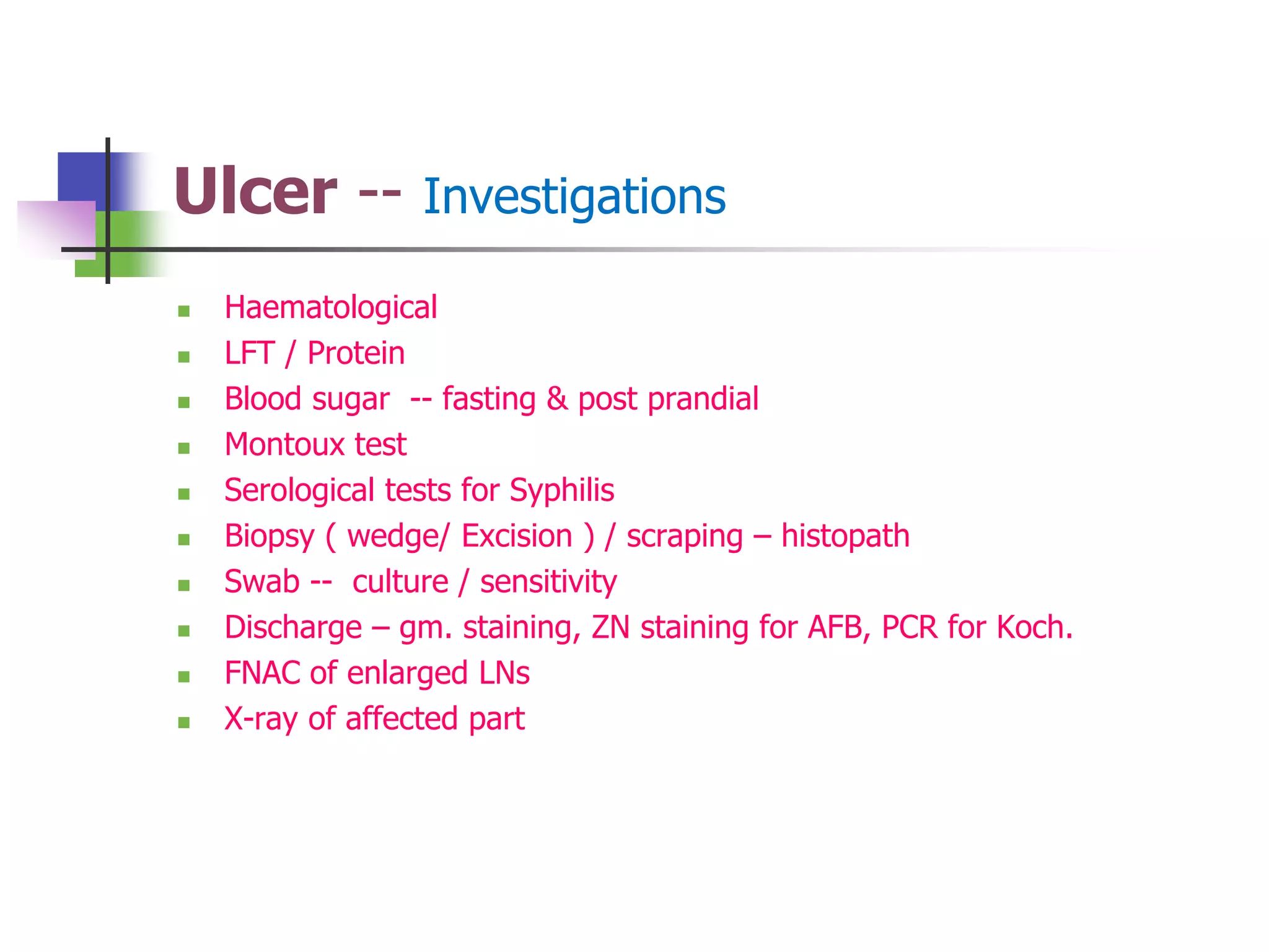 Ulcer | PPTX