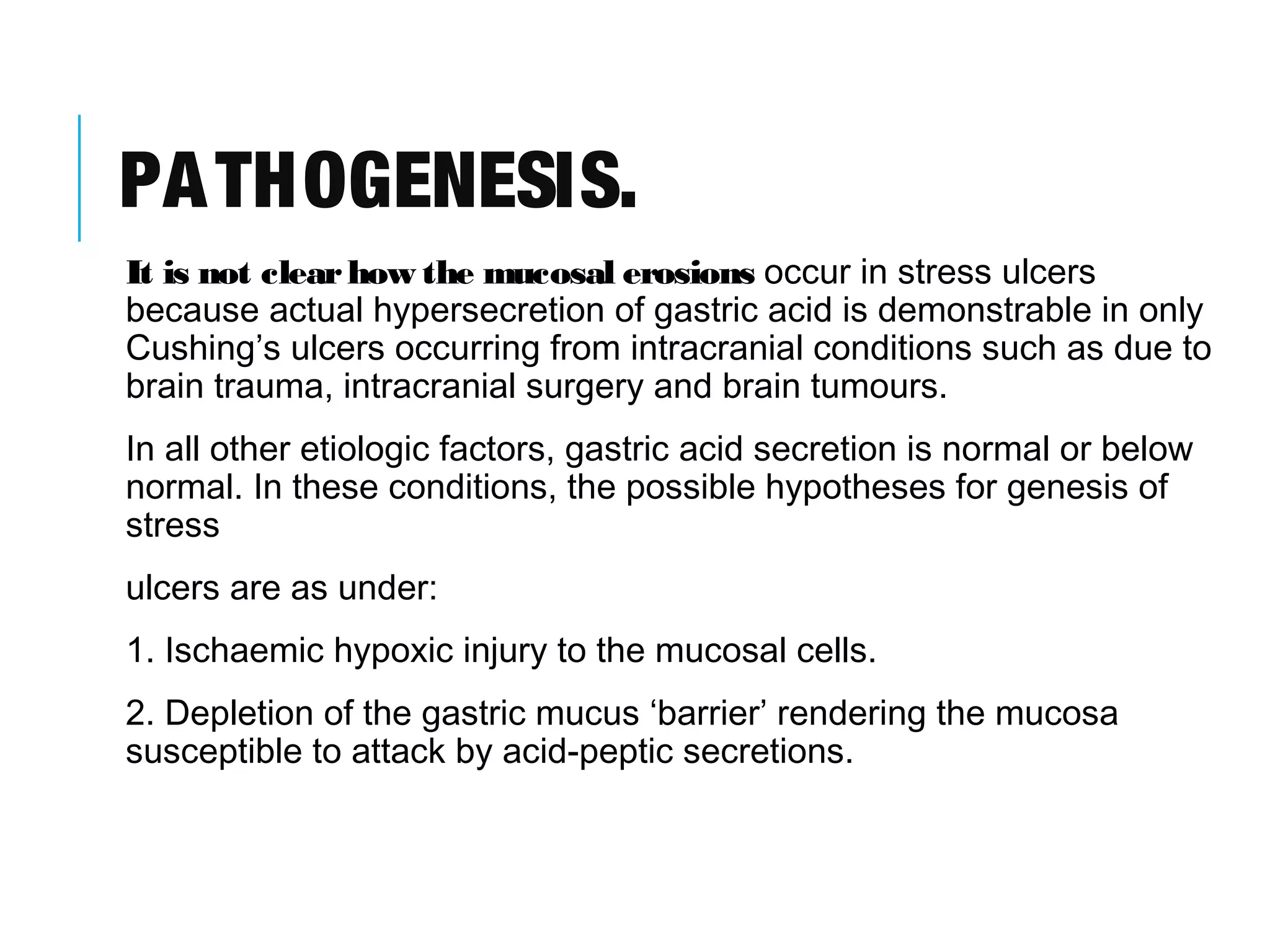 Etiology and Pathogenesis of Peptic Ulcer | PPT