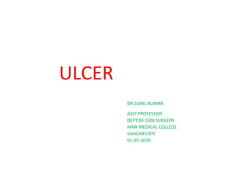 Ulcer | PPTX