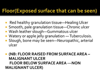 How to deal an Ulcer in Short Case | PPTX | Skin and Dermatology ...