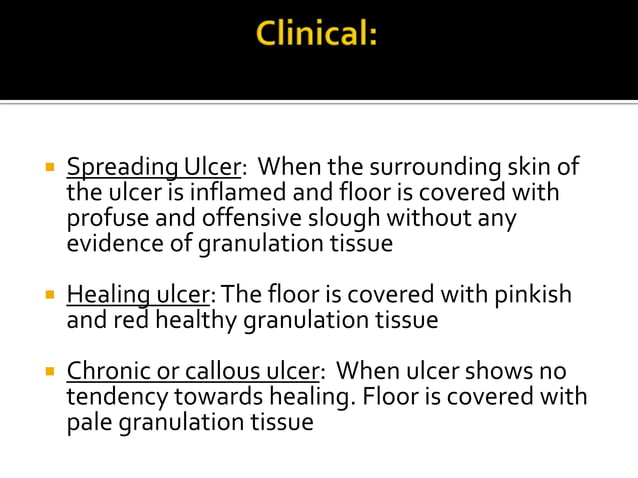 How to deal an Ulcer in Short Case | PPTX | Skin and Dermatology ...