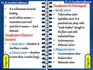 Ulcer by Dr. AmrithaAnilkumar | PPTX