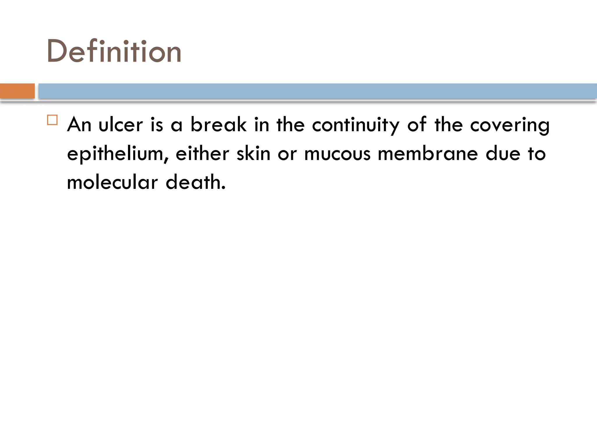 Ulcer ppt by the surgery department of hospital | PPTX