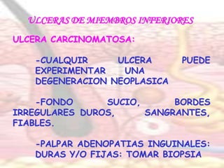 ULCERAS DE MIEMBROS INFERIORES I.ppt