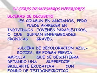 ULCERAS DE MIEMBROS INFERIORES I.ppt