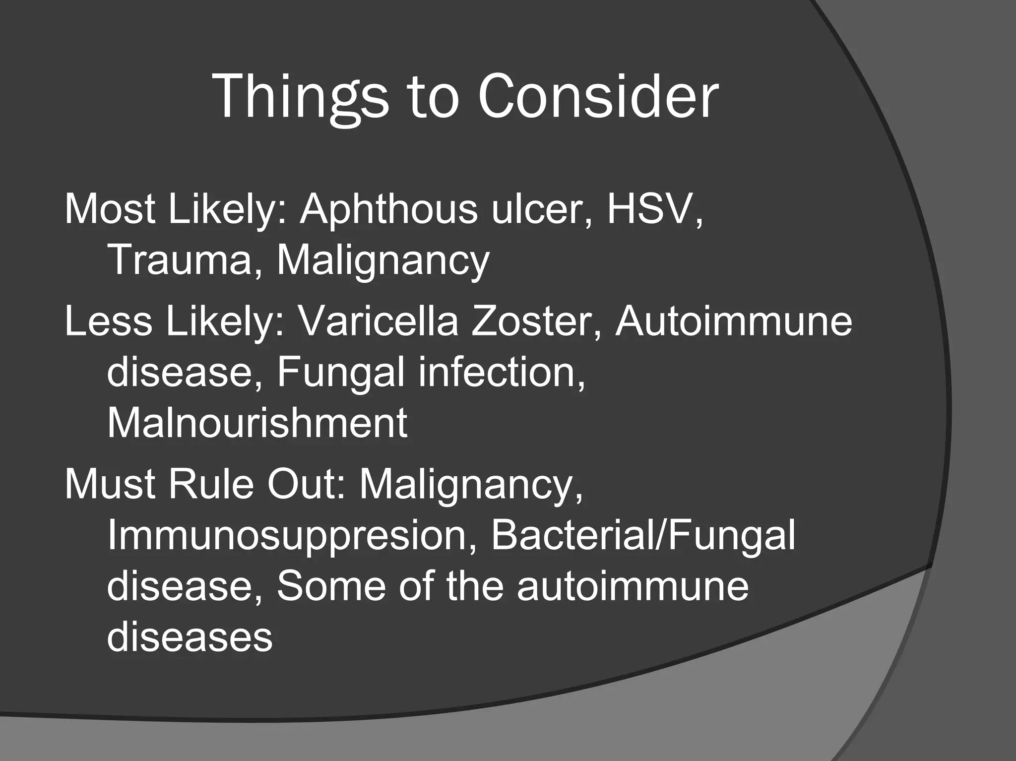 Ulceration slides-090331 | PDF