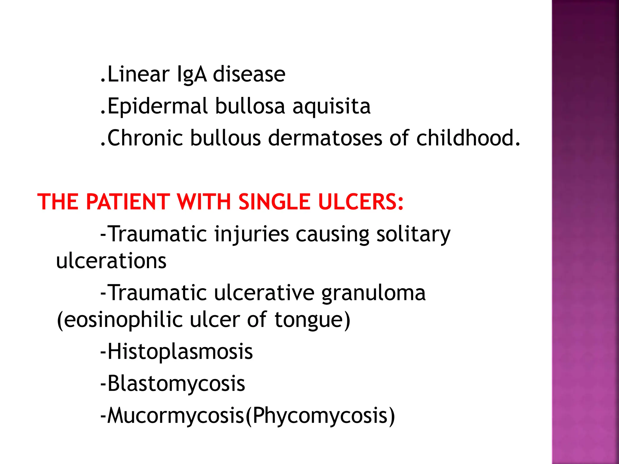 ULCERATIVE AND VESICULO BULLOUS LESIONS.pptx