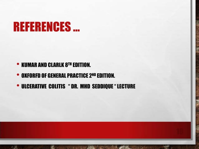 Ulcerative Colitis Ppt