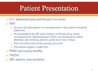 Ulcerative Colitis: Case Presentation & Disease Overview | PPTX