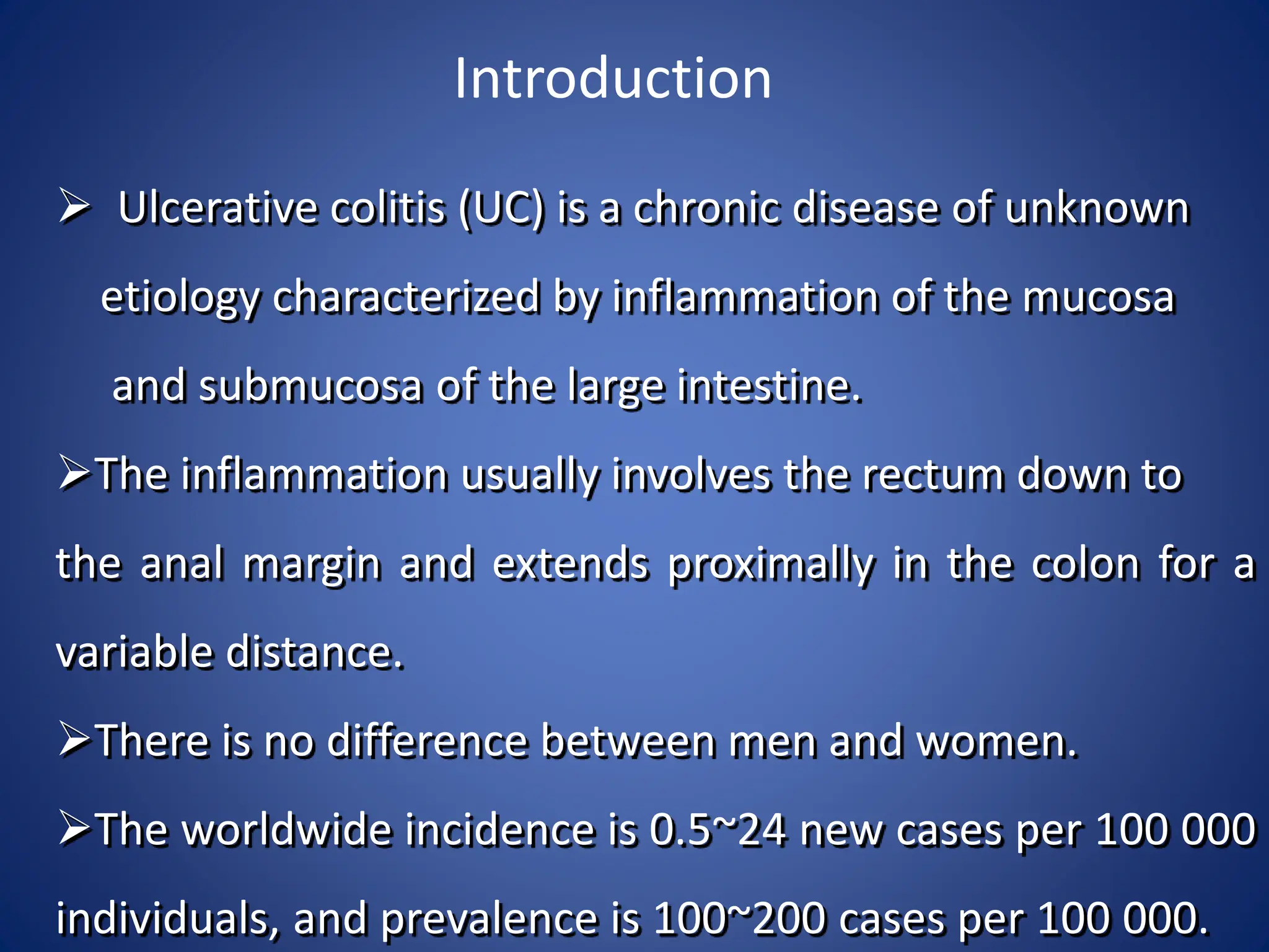 Ulcerative colitis explanation, management and therapy | PPT
